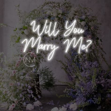 Will You Marry Me Neon Sign Proposal Decor Marriage Proposal Decor Marry Me Sign
