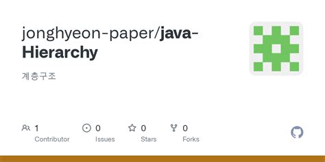 Github Jonghyeon Paperjava Hierarchy 계층구조