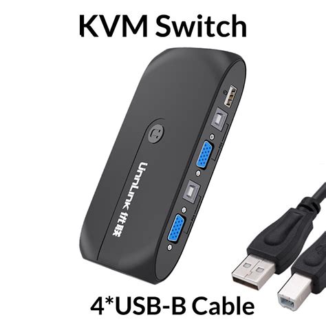 Unnlink X VGA KVM Switch Box Selector With Exten Vicedeal