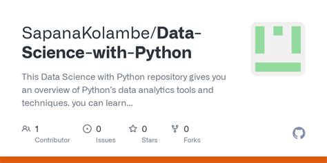 GitHub SapanaKolambe Data Science With Python This Data Science With Python Repository Gives