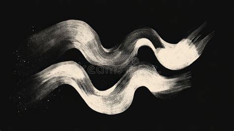 Abstract Black And White Waves Creating A Dynamic And Fluid Visual