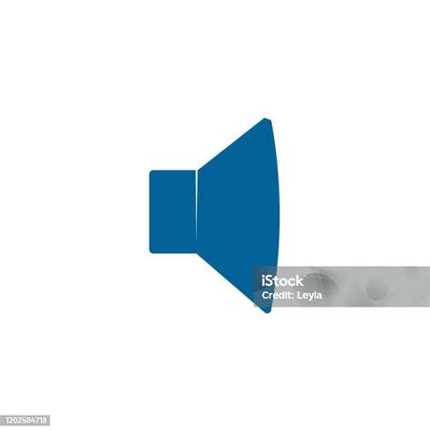 파란색 선 스피커 볼륨 오디오 음성 사운드 기호 파란색 배경에 격리 된 미디어 음악 아이콘 벡터 일러스트레이션 다이얼에 대한 스톡 벡터 아트 및 기타 이미지 Istock