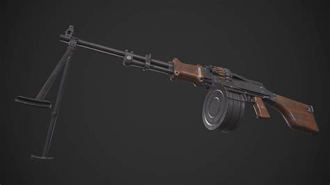 Soviet Machine Gun 3d Model By Yn Delmund