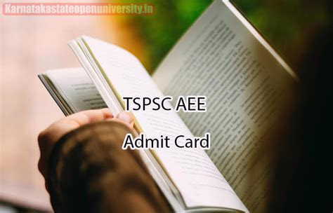 TSPSC AEE Admit Card Shortly Download All Updates Exam Pattern Direct Link Tspsc Gov In