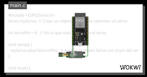 SERVO Wokwi ESP32 STM32 Arduino Simulator