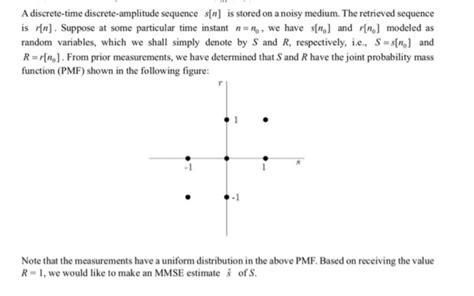 Solved A Discrete Time Discrete Amplitude Sequence S N Is