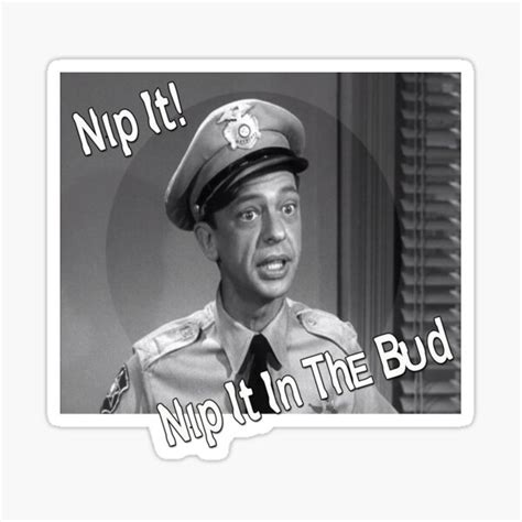 Barney Fife Nip It Sticker For Sale By Smstees Redbubble