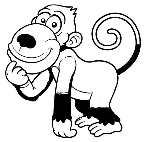 Gambar Kartun Hitam Putih Lucu Gambar Sketsa Kartun Lucu Yang Mudah Riset