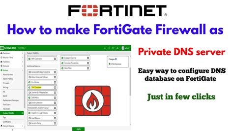 How To Configure Private Dns Server In Fortigate Step By Step Guide Fortinet Youtube