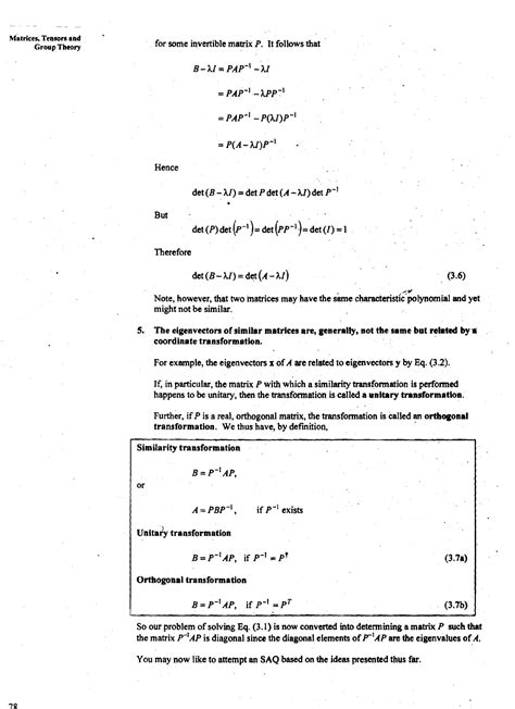 Solution B Sc Physics Degree Mathematical Methods In Physics Iii Matrices Tensors And Group