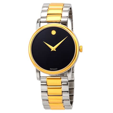 Movado Classic Museum Quartz Black Dial Mens Watch 2100016