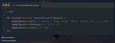laravel tip💡 get all executed queries oussama mater
