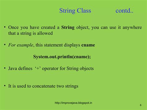 String Classes And Its Methods20