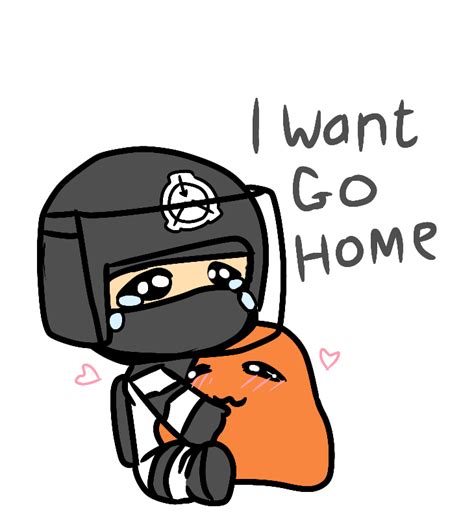 Sad Chibi Scp Guard And Scp 999 Scp Foundation Art By Yellowhmoana On Deviantart