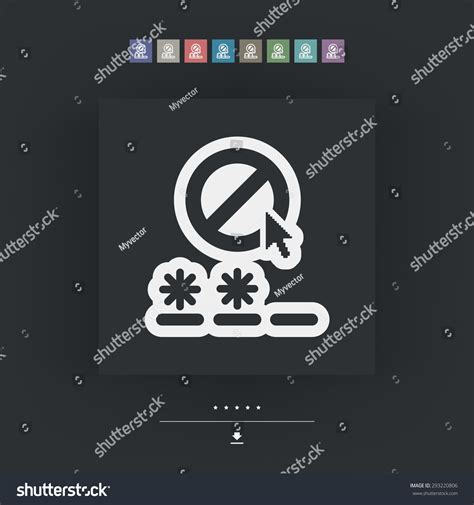 Password Access Concept Stock Vector Royalty Free 293220806 Shutterstock