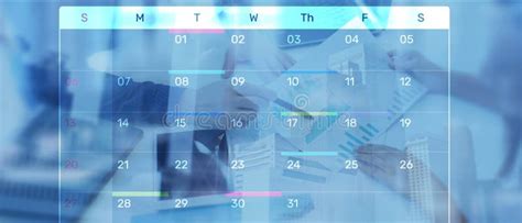 Digital Schedule Management And Planning Tools Stock Image Image Of