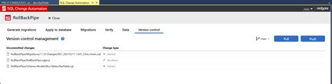 creating rollback scripts automatically with sql compare and sql data compare in azure devops