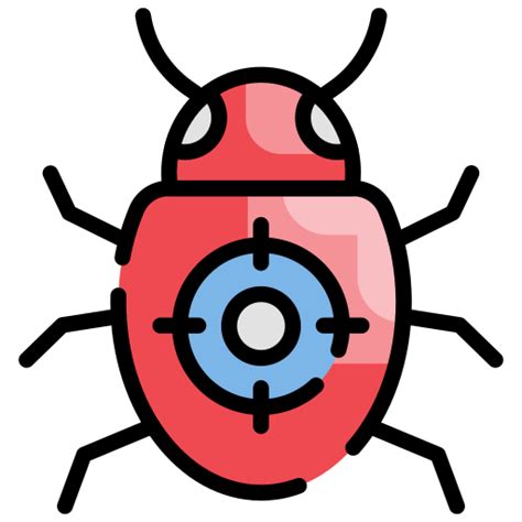 Bug Report Generic Outline Color Icon