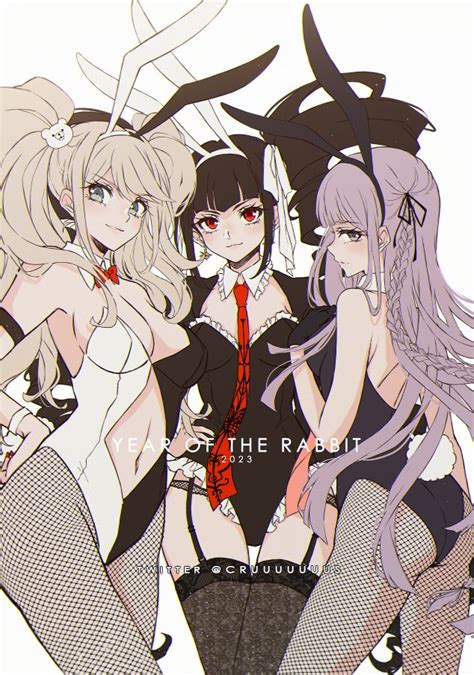 Kirigiri Kyoko Enoshima Junko And Celestia Ludenberg Danganronpa And 1 More Drawn By Criis