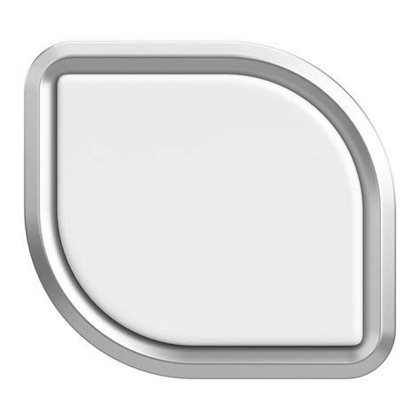 Premium Photo 3d Button Empty Button 3d Illustration