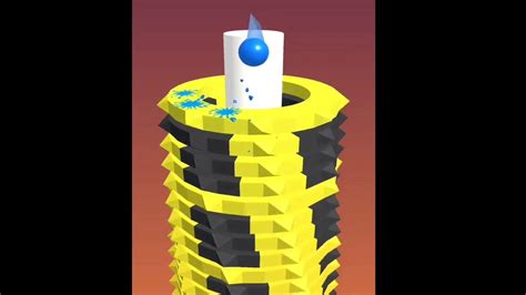 Asmr Stack Ball Gameplay How Down Can You Golevel 03shorts Viral Gaming Youtube