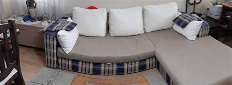 Диван с лежанка и ракла Холна гарнитура Мебели за дома и офиса