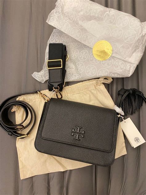 Tory Burch Thea Web Flap Crossbody Topview Womens Fashion Bags