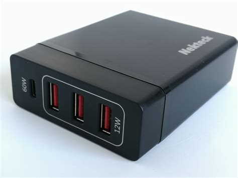 The Nekteck Type C Pd Charger Station Supports Watts Using Usb Power Delivery Over Usb Type C