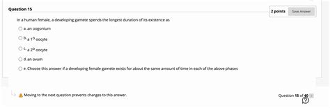 Solved Question 152 ﻿pointsin A Human Female A Developing