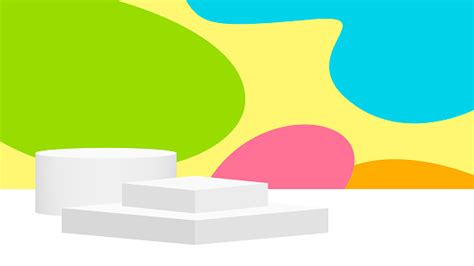 파스텔 배경에 3d 화이트 그레이 승리 챔피언 포지션을 위한 포디움 스테이지 화장품 제품 디스플레이 쇼를 위한 받침대 타원 박스
