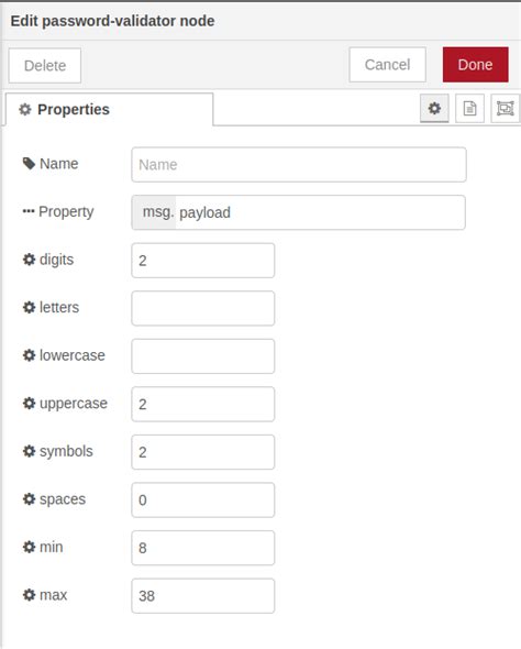 Node Red Contrib Password Validator Node Node Red Node Red Contrib Password Validator Node Node Red