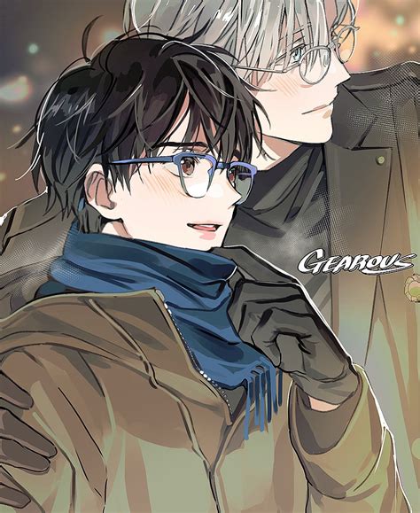 Katsuki Yuuri And Viktor Nikiforov Yuri On Ice Drawn By Gearous