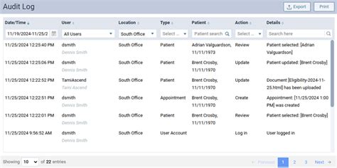 Exporting The Audit Log