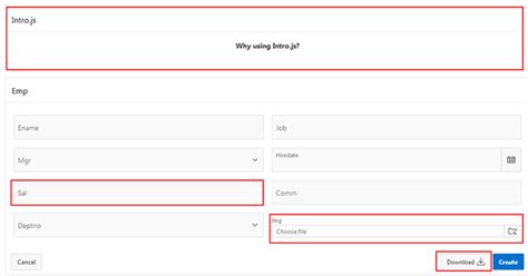 Oracle APEX Using Intro Js In Oracle APEX