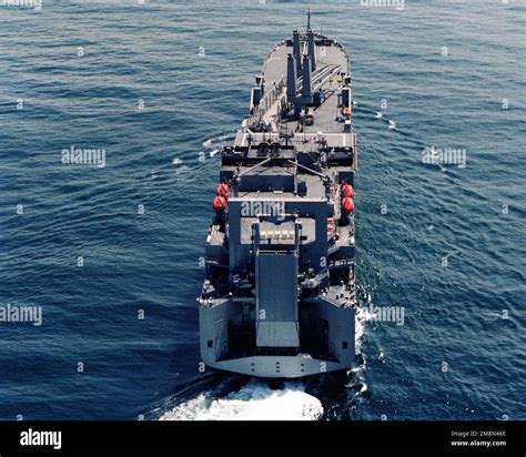 High Oblique Stern On View Of The Military Sealift Command Msc Strategic Heavy Lift Ship Usns