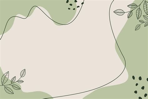 Abstract Floral Aesthetic Wallpaper Background Template With Organic S… Powerpoint Background