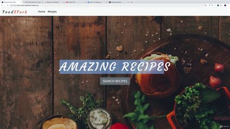 Create Food Recipe App Using Reactjs With Ajax Search Option 4 Bootstrap Css Setup Youtube