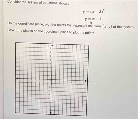 consider the system of equations shown y x 3 2 y x 1 on the