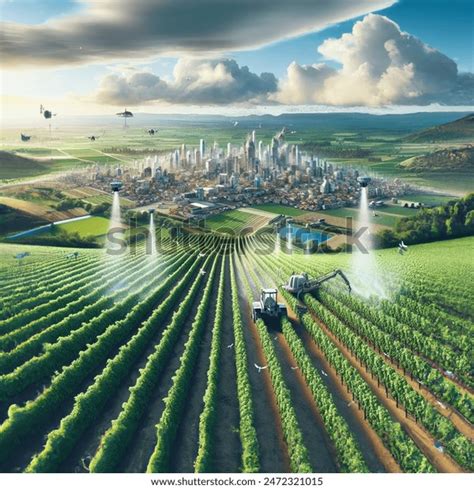 Birds Eye View Illustration Autonomous Drones Ai Generated Image 2472321015 Shutterstock