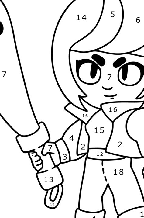 Brawl Stars Bibi Coloring Page ♥ Online And Print For Free