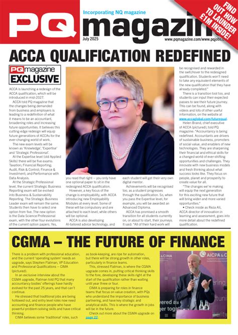 Acca Qualification Redefined Pq Magazine