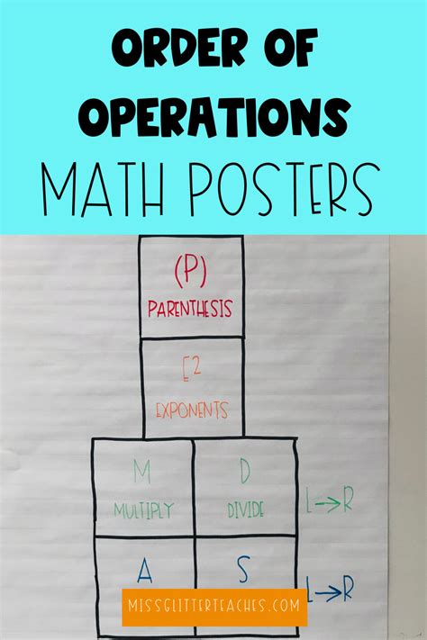 How To Teach Problems With Order Of Operations Miss Glitter Teaches