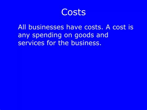 Fixed And Variable Costs PPT