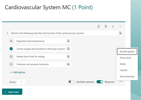 how to quickly create a multiple choice quiz in ms forms using chatgpt