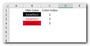 ColorIndex In Excel Vba Epic Guide