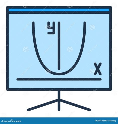 Mathematics Graph Vector Concept Blue Icon Or Symbol Stock Illustration Illustration Of Blue