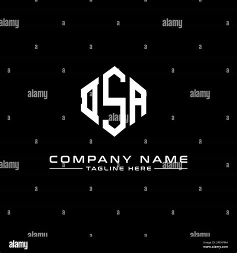 Dsa Letter Logo Design With Polygon Shape Dsa Polygon And Cube Shape Logo Design Dsa Hexagon