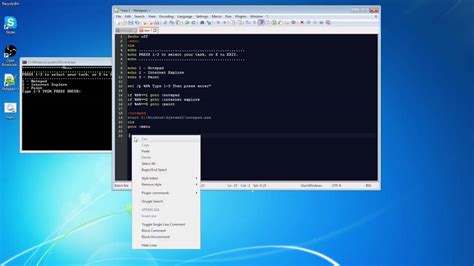 Batch File Menu