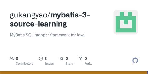 GitHub Gukangyao Mybatis 3 Source Learning MyBatis SQL Mapper