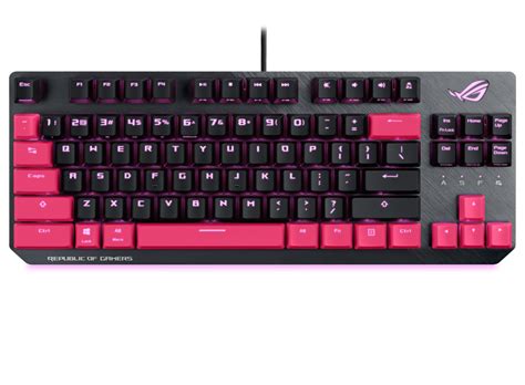Rog Strix Scope Tkl Electro Punk Compact Gaming Keyboards｜rog